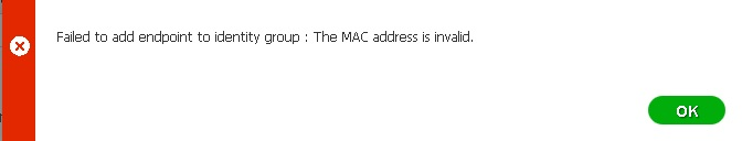 Cisco Ise Invalid Mac Address Insecure Wire